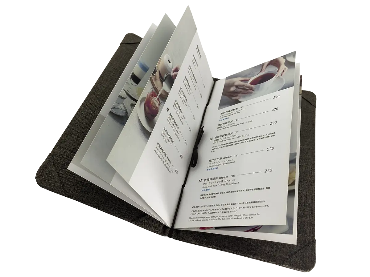 Form & Type of MENU Papers #36: – Handcrafted MEMU™ Menu Cover ...